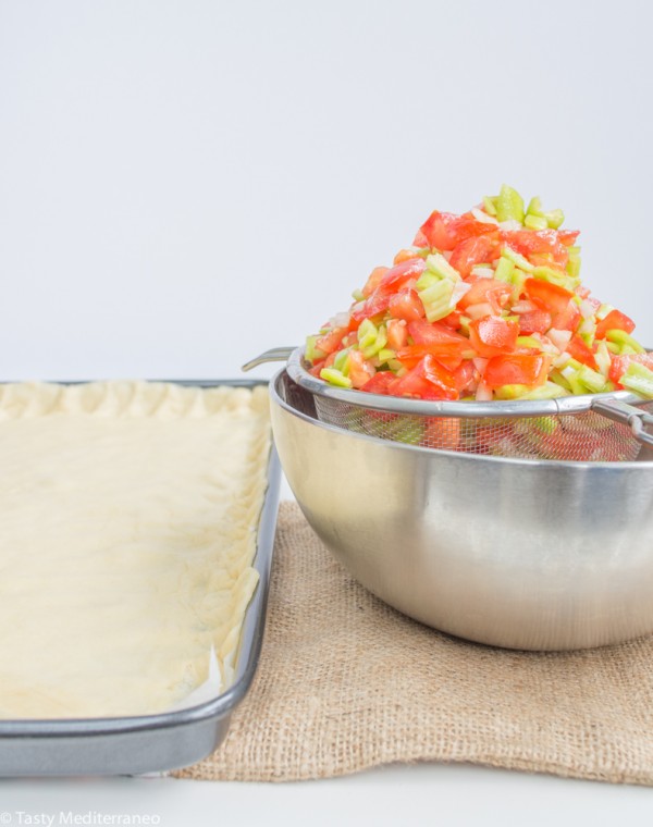 Coca de trampó (Majorcan flatbread with vegetables) – Tasty Mediterraneo