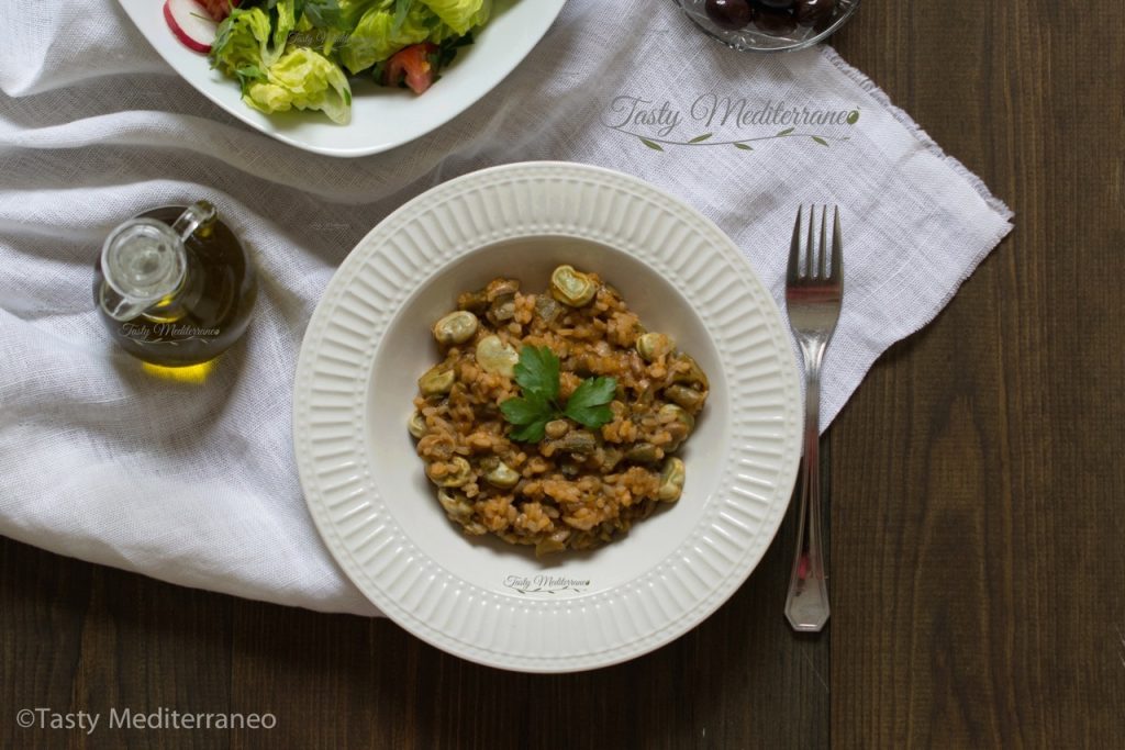 Mediterranean broad bean rice – Tasty Mediterraneo
