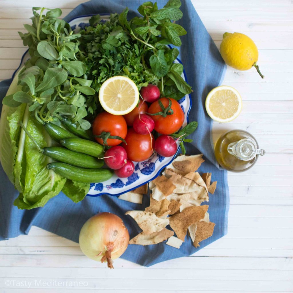 Lebanese fattoush salad – Tasty Mediterraneo